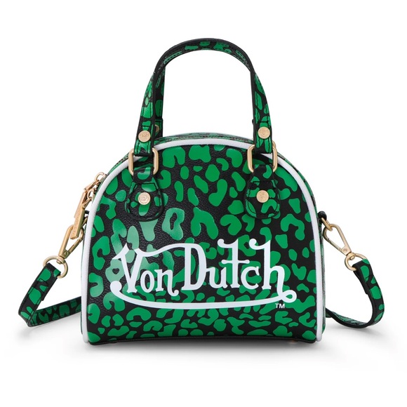 Von Dutch | Bags | Von Dutch Green And Black Mini Bag | Poshmark